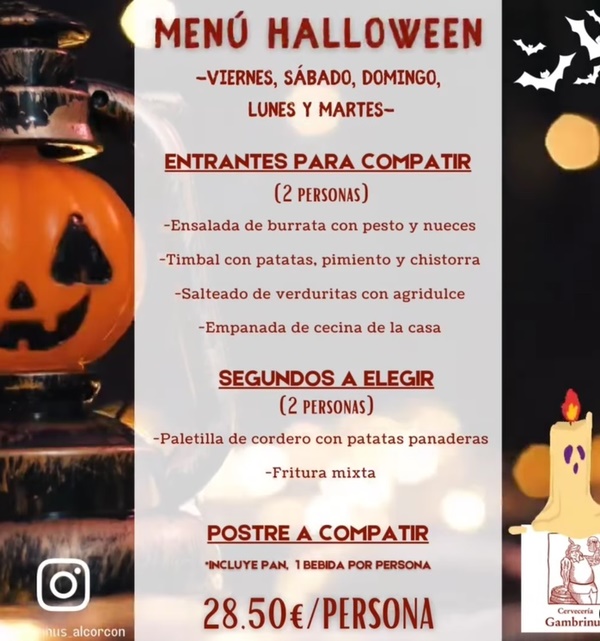 Gambrinus prepara un menú terrorífico para celebrar Halloween en Alcorcón | alcorconhoy.com